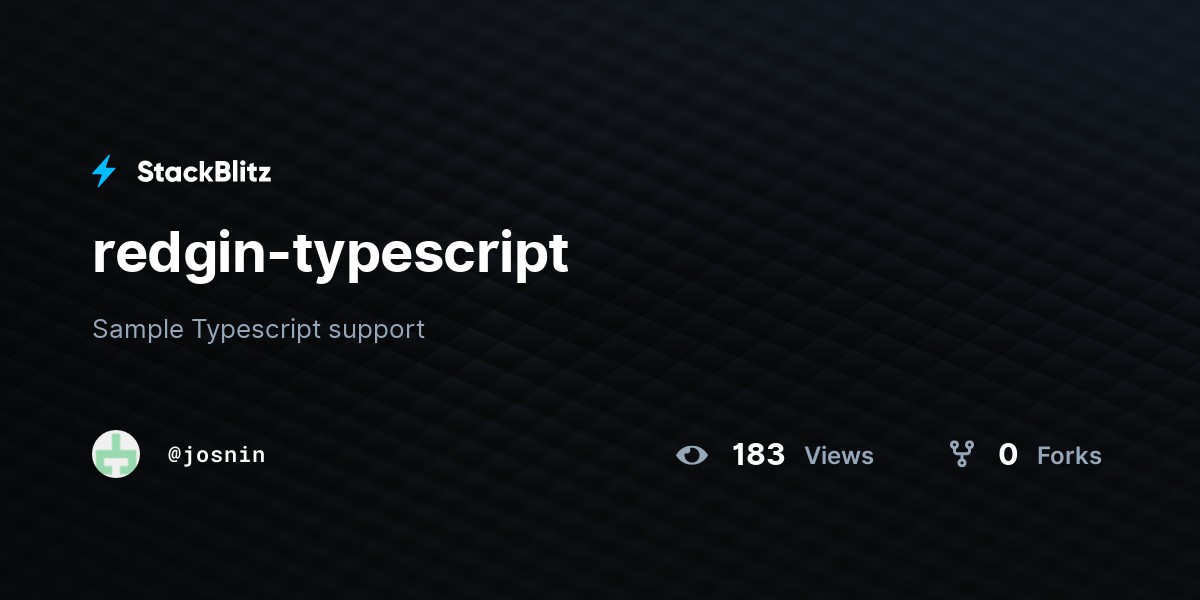 redgin-typescript - StackBlitz