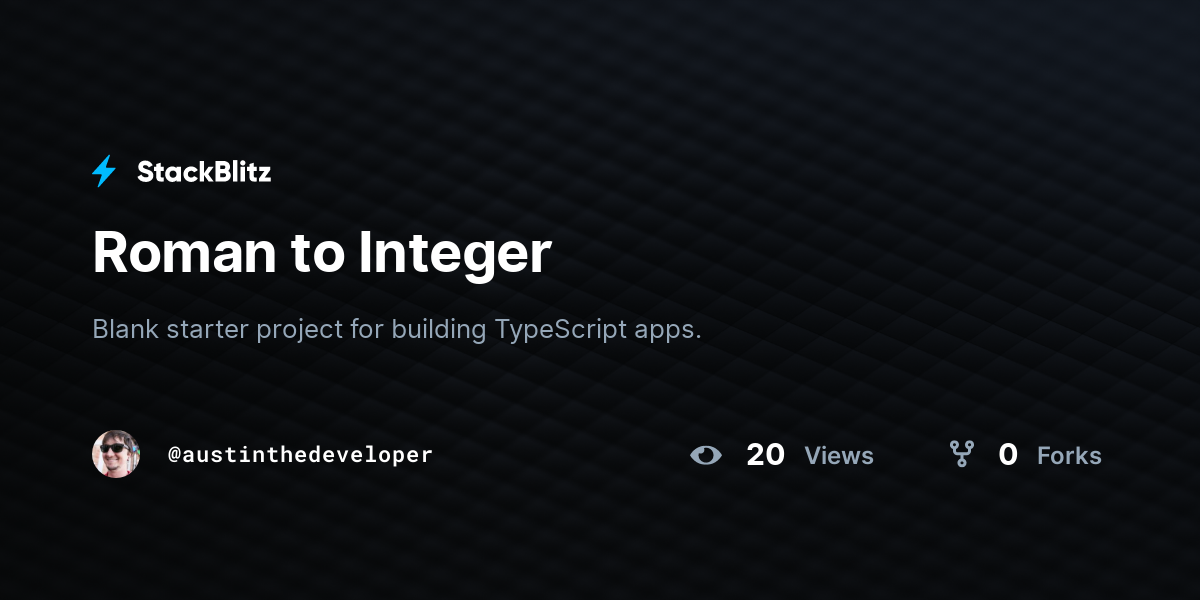 roman-to-integer-stackblitz