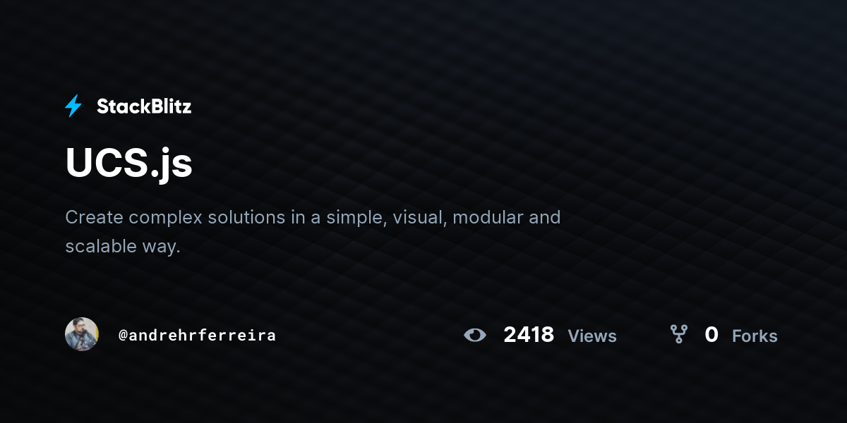 UCS.js - StackBlitz