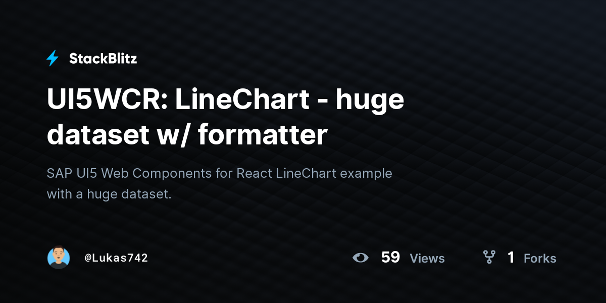 UI5WCR: LineChart - huge dataset w/ formatter - StackBlitz