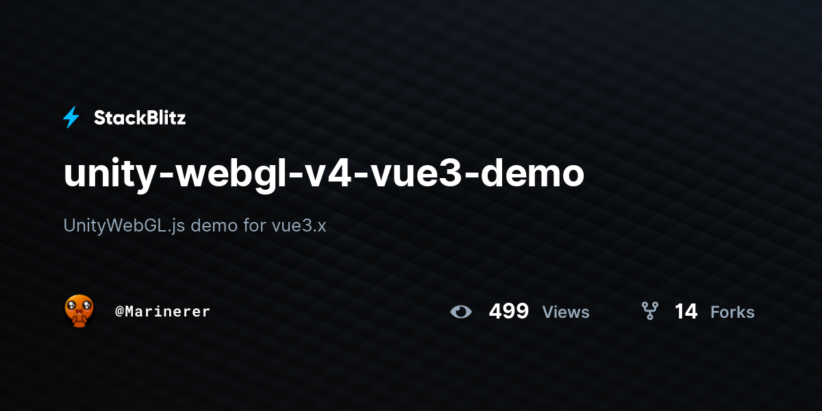 unity-webgl-v4-vue3-demo - StackBlitz