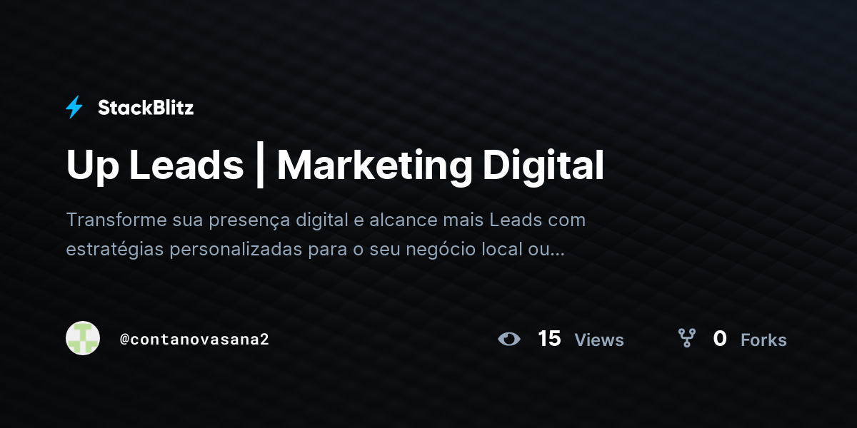 Up Leads | Marketing Digital - StackBlitz