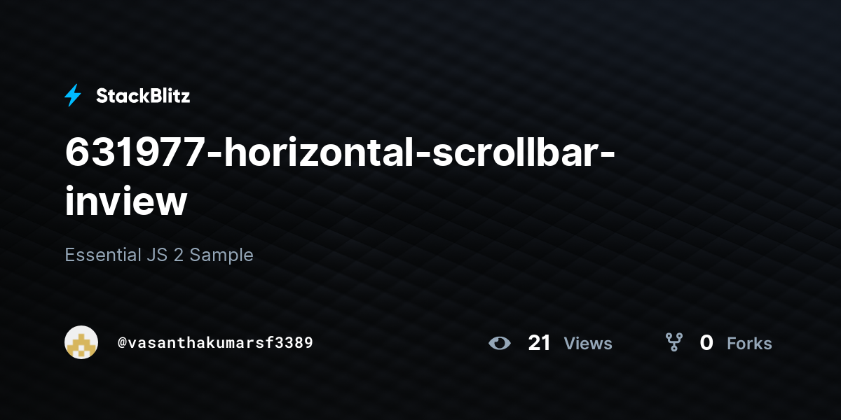 631977-horizontal-scrollbar-inview - StackBlitz
