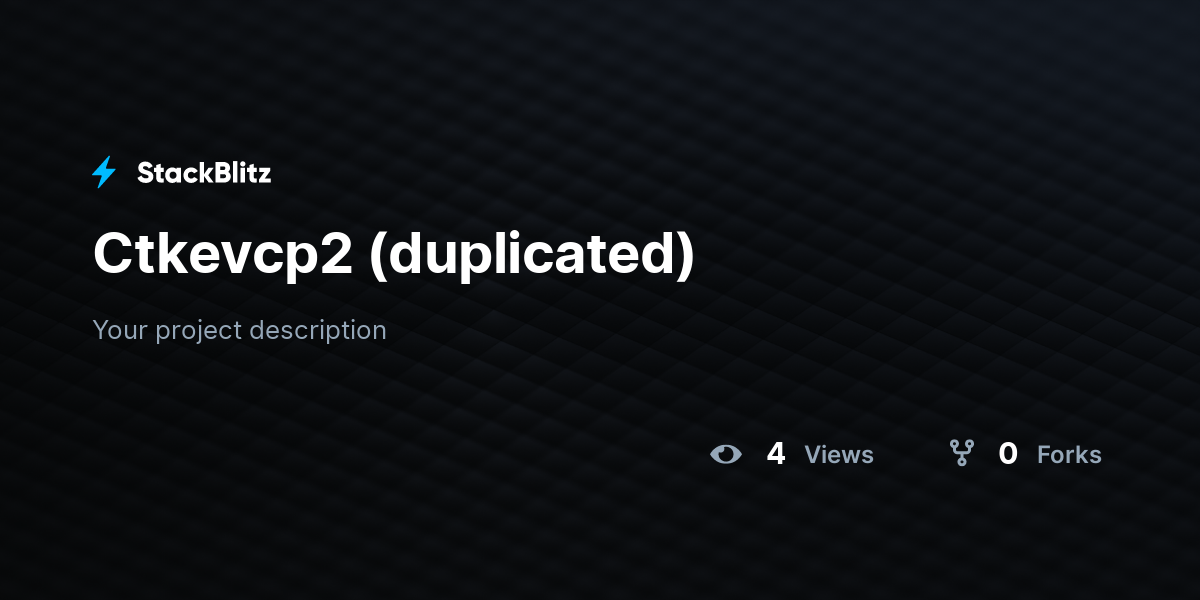 Ctkevcp2 (duplicated) - StackBlitz