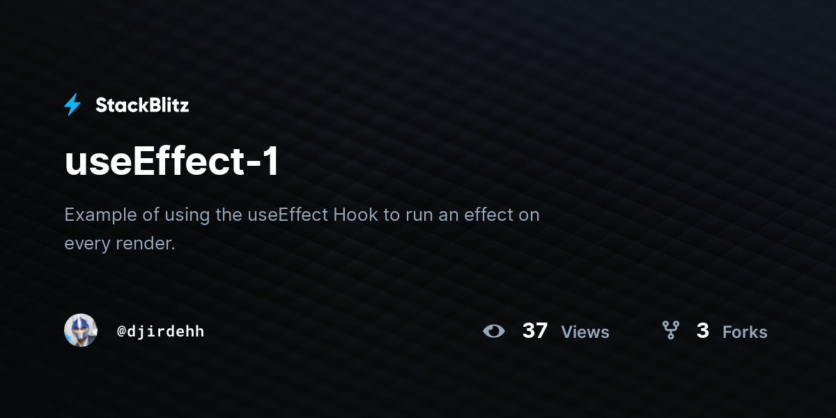 useEffect-1 - StackBlitz