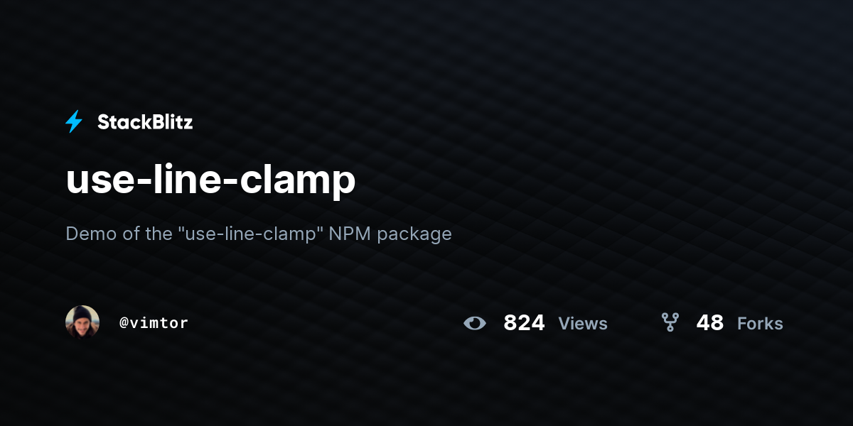 use-line-clamp - StackBlitz