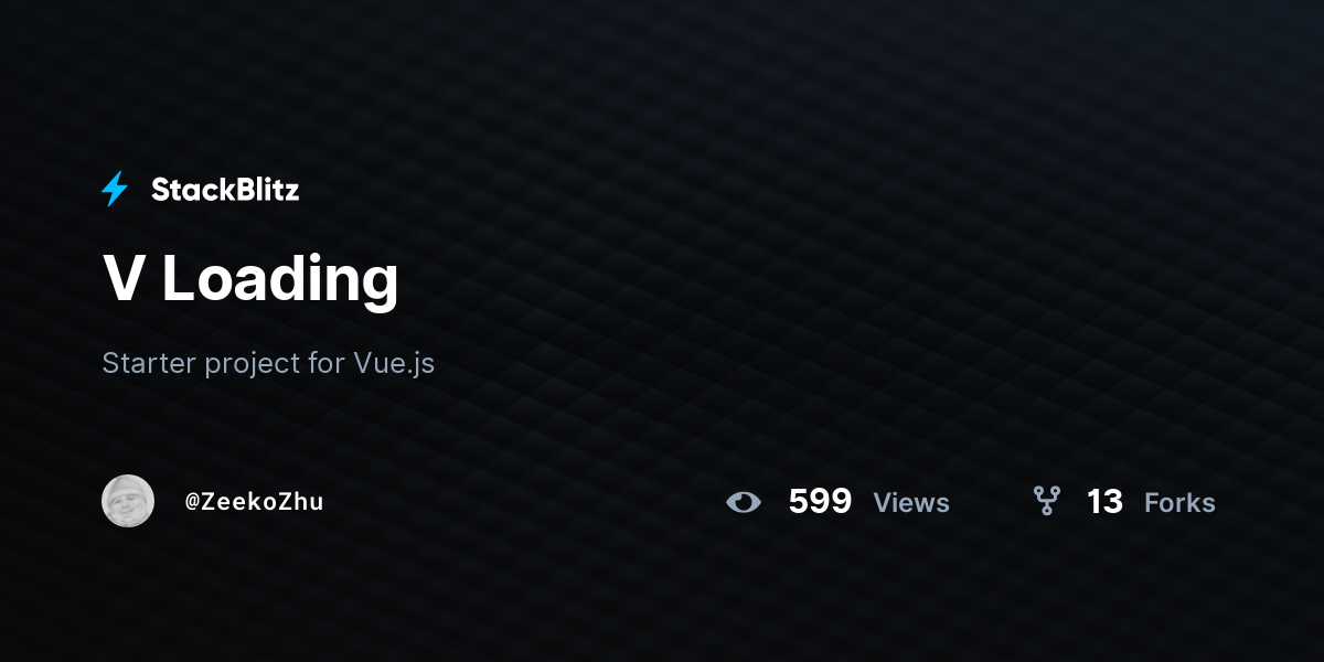 V Loading - StackBlitz