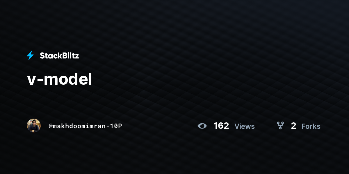 v-model - StackBlitz