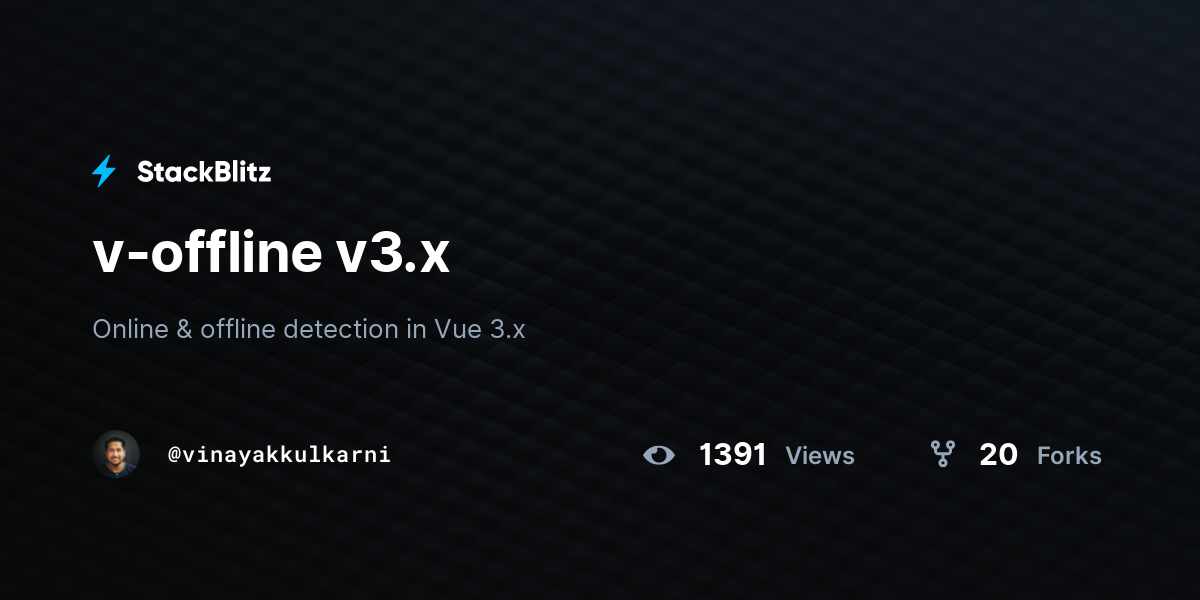 v-offline v3.x - StackBlitz