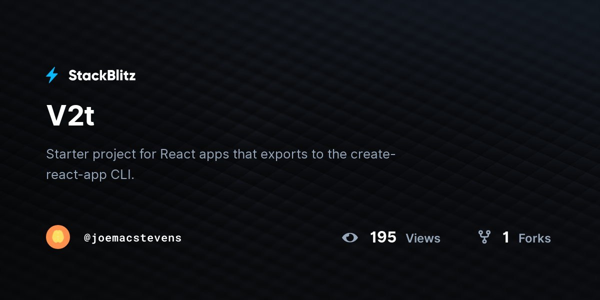 V2t - StackBlitz