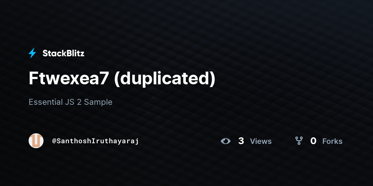 Ftwexea7 (duplicated) - StackBlitz