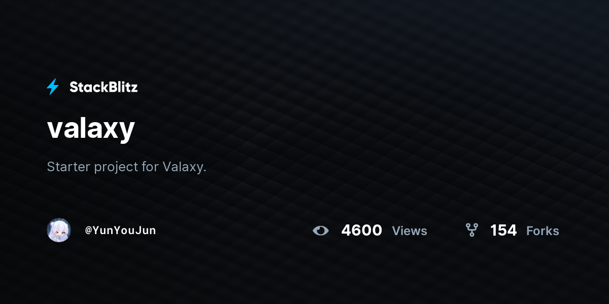 valaxy - StackBlitz