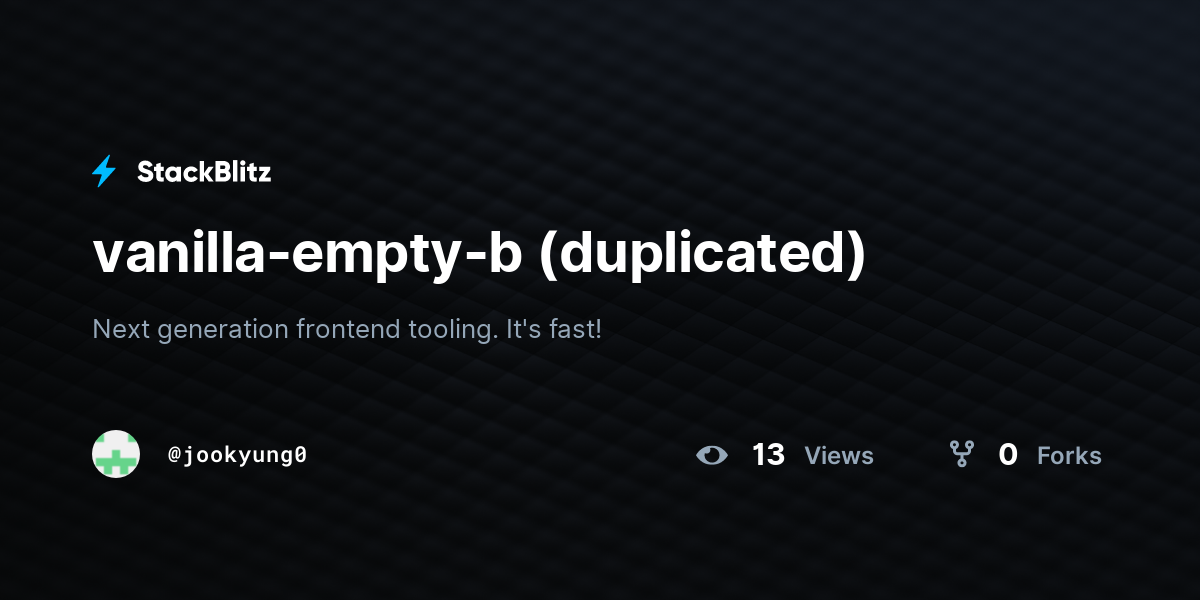 vanilla-empty-b (duplicated) - StackBlitz