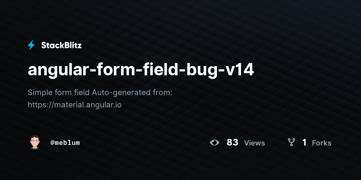 angular-form-field-bug-v14 - StackBlitz