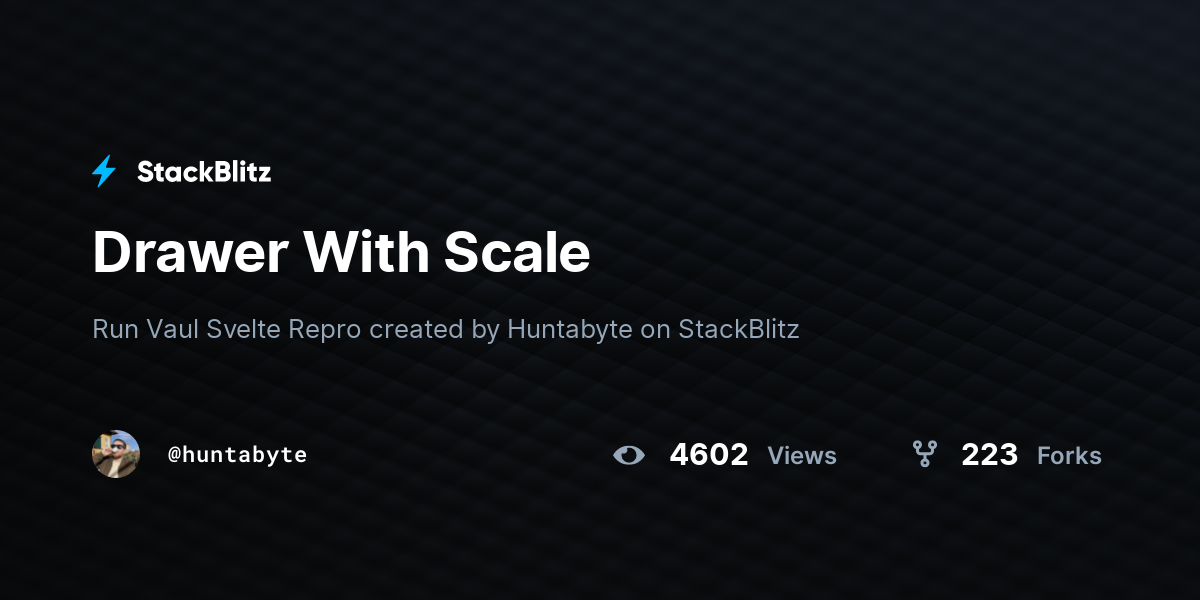 Drawer With Scale - StackBlitz