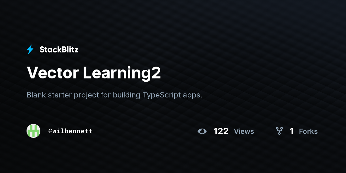 Vector Learning2 - StackBlitz