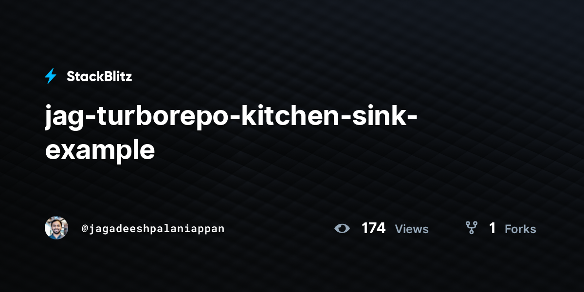 jag-turborepo-kitchen-sink-example - StackBlitz