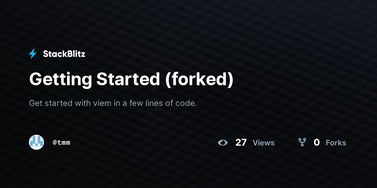 Getting Started (forked) - StackBlitz Getting Started (forked) - StackBlitz