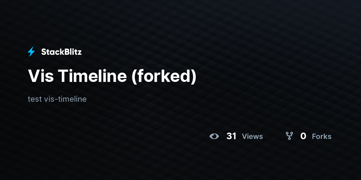 Vis Timeline (forked) - StackBlitz