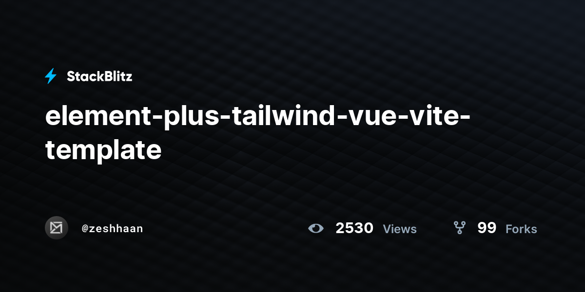 element-plus-tailwind-vue-vite-template - StackBlitz