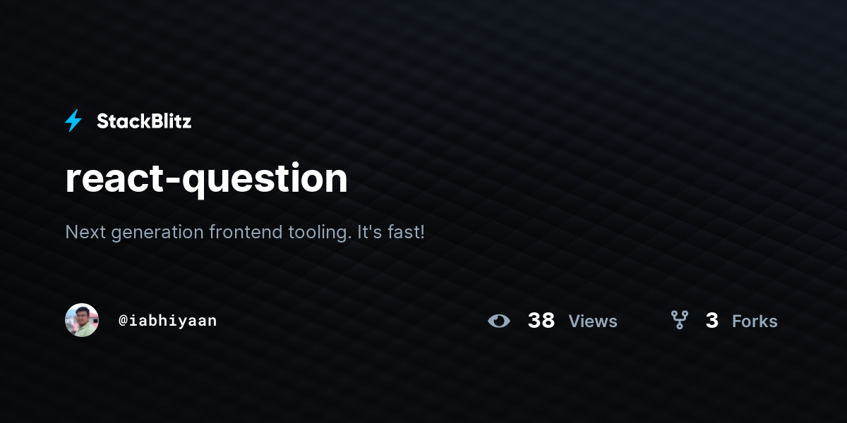 react-question - StackBlitz