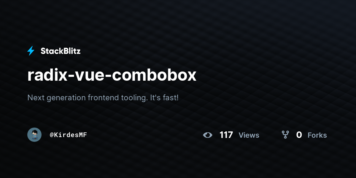 radix-vue-combobox - StackBlitz