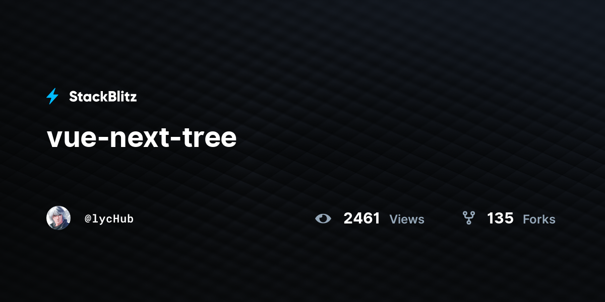 vue-next-tree - StackBlitz