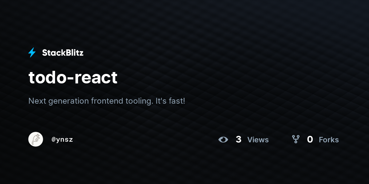 todo-react - StackBlitz