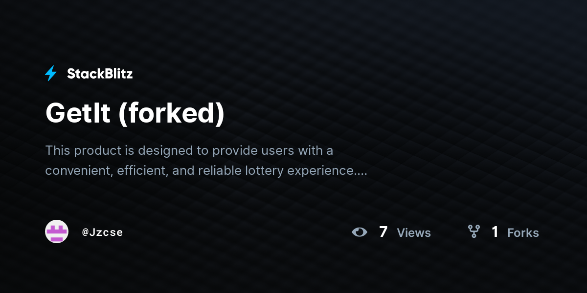 Getit Forked Stackblitz