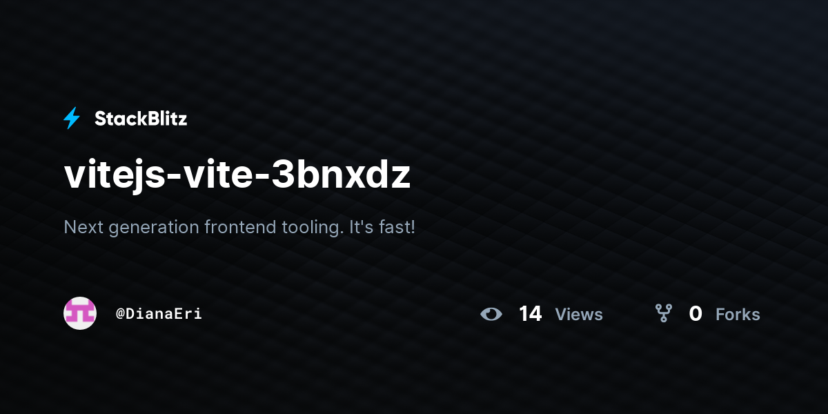 vitejs-vite-3bnxdz - StackBlitz