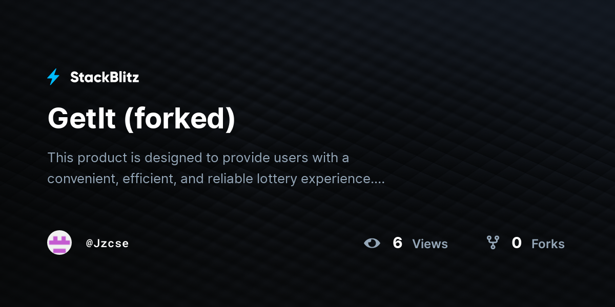 GetIt (forked) - StackBlitz