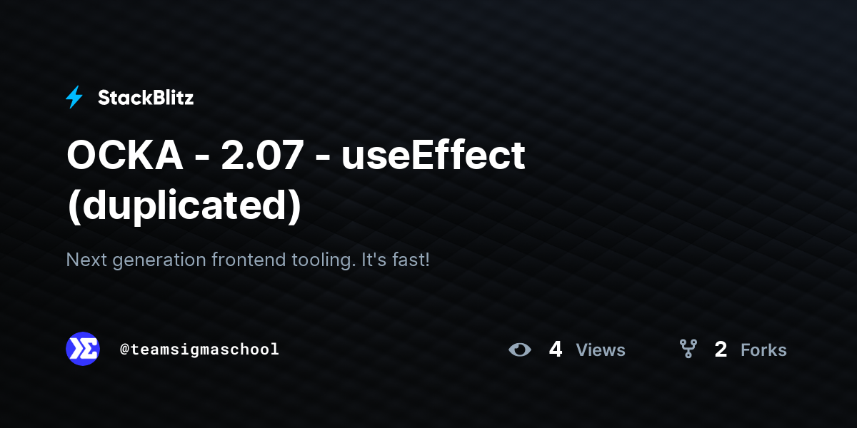 OCKA - 2.07 - useEffect (duplicated) - StackBlitz