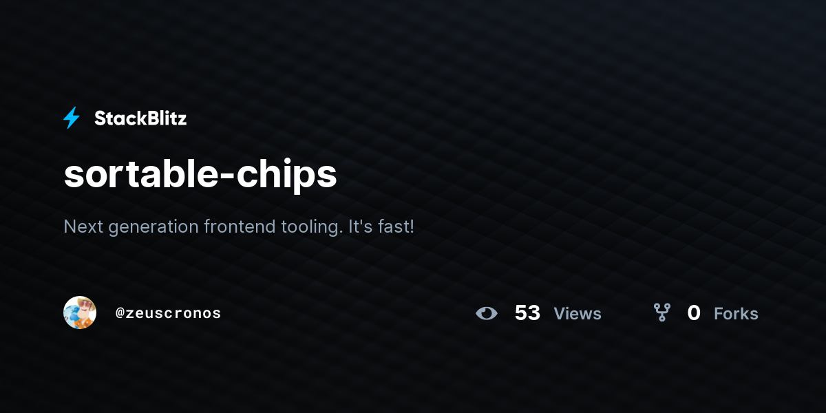 sortable-chips - StackBlitz