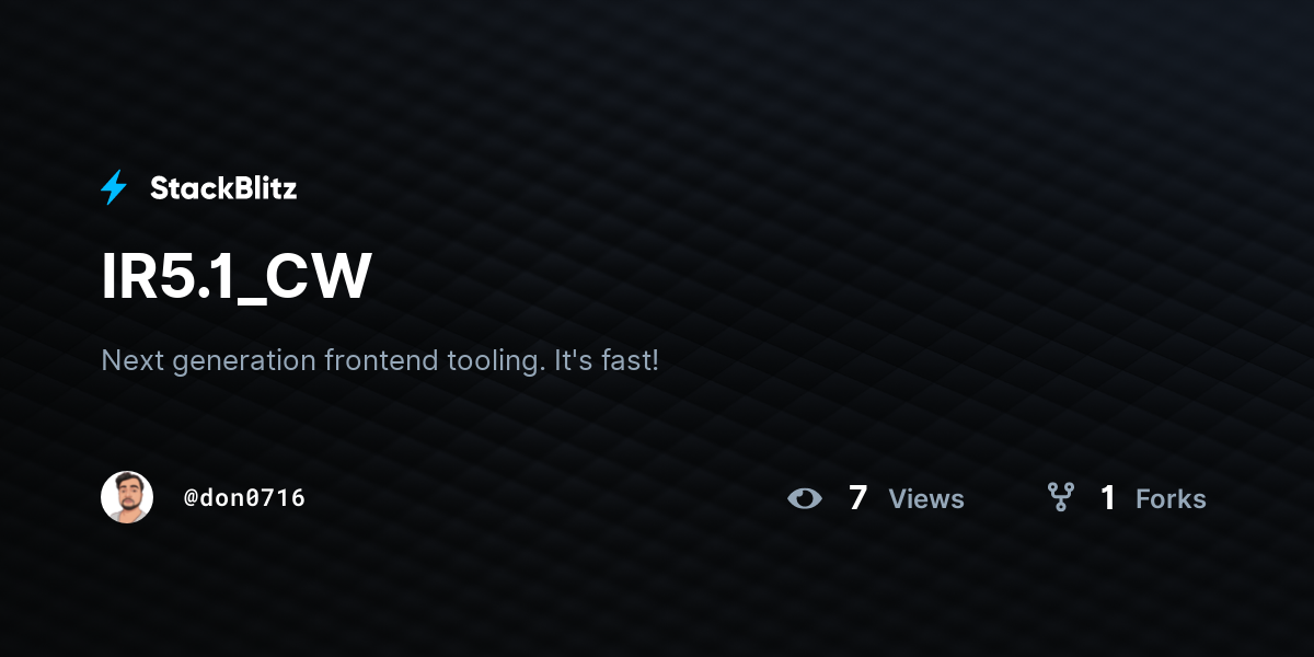 IR5.1_CW - StackBlitz