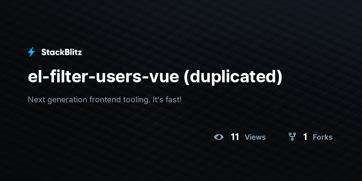 el-filter-users-vue (duplicated) - StackBlitz