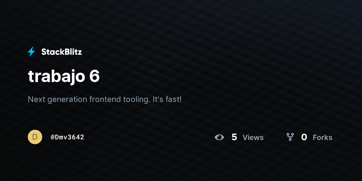 trabajo 6 - StackBlitz