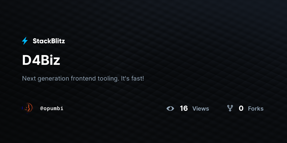 D4Biz - StackBlitz