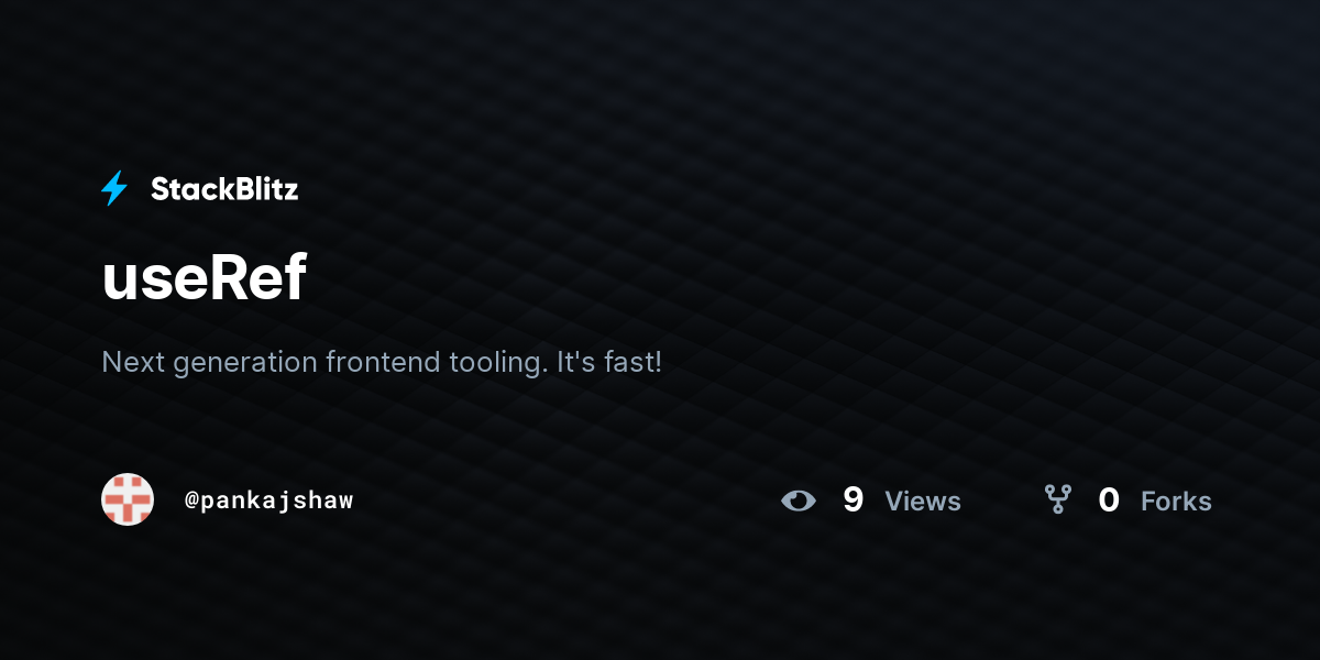 useRef - StackBlitz