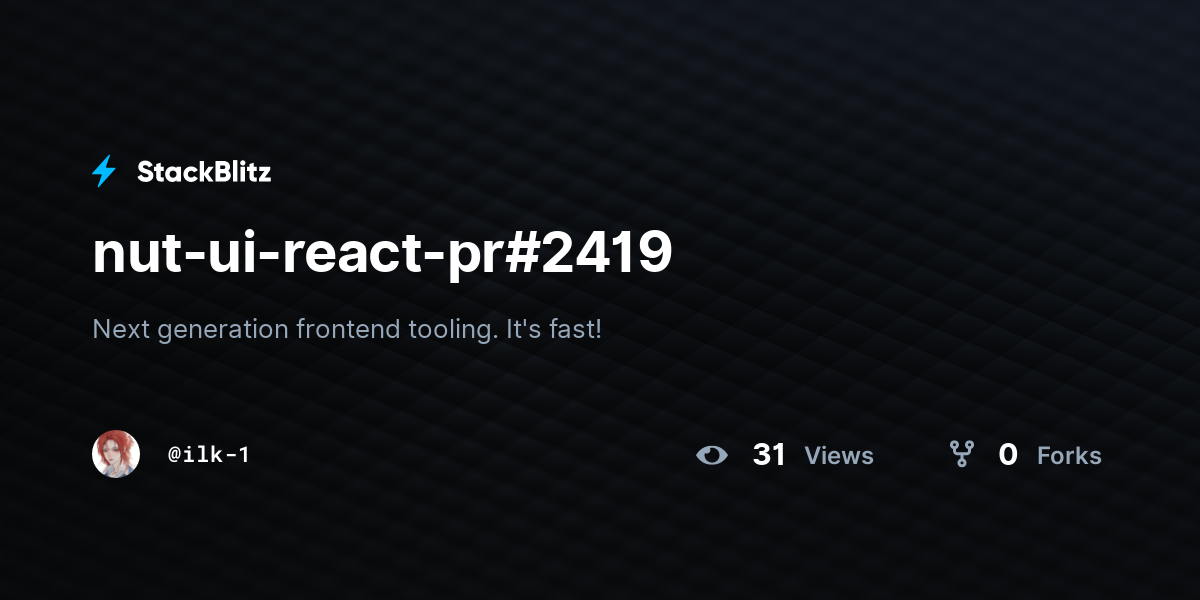 nut-ui-react-pr#2419 - StackBlitz