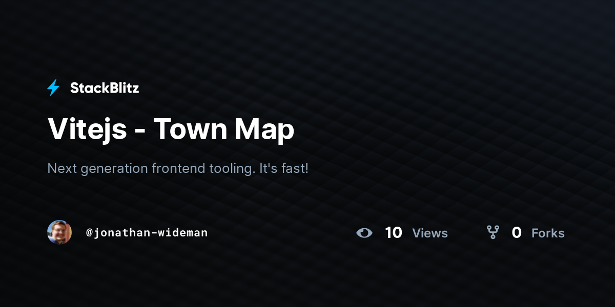 Vitejs - Town Map - StackBlitz