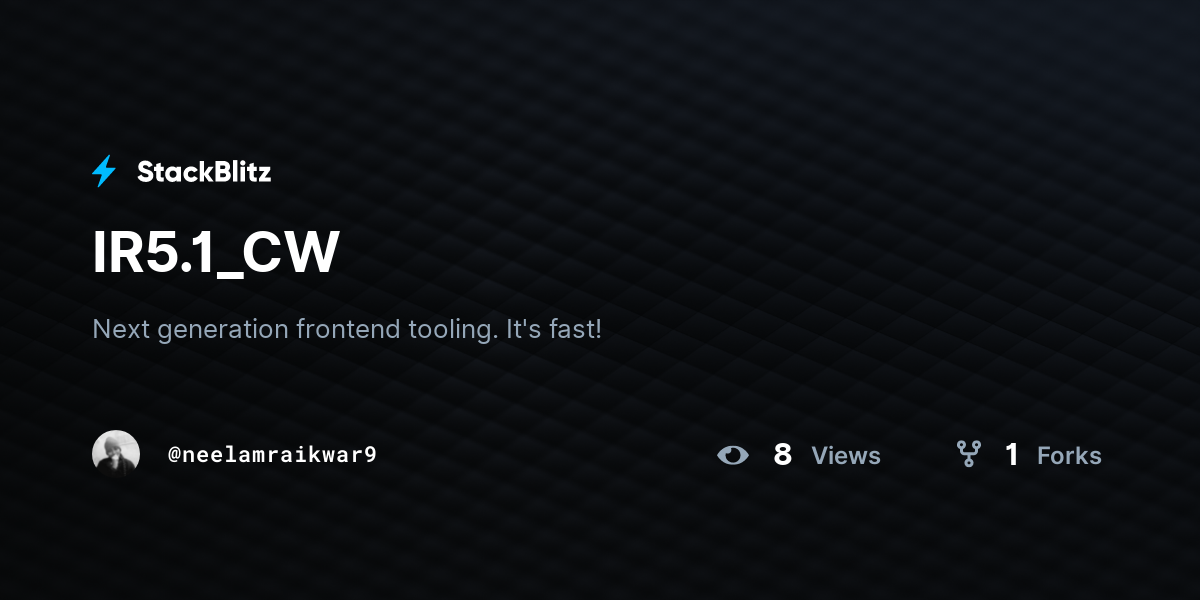 IR5.1_CW - StackBlitz