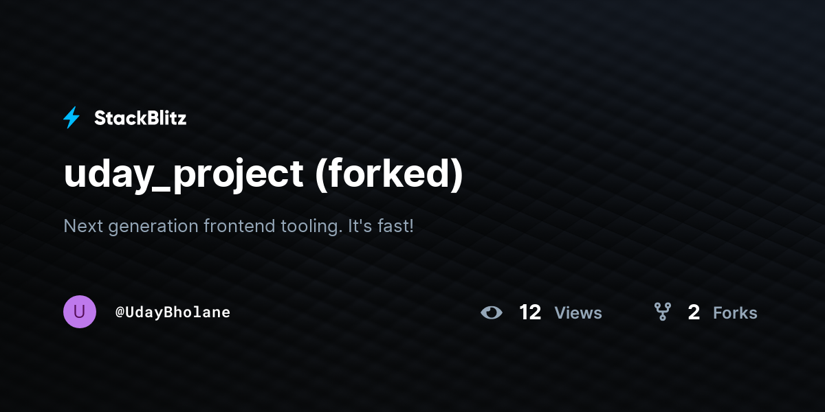 uday_project (forked) - StackBlitz