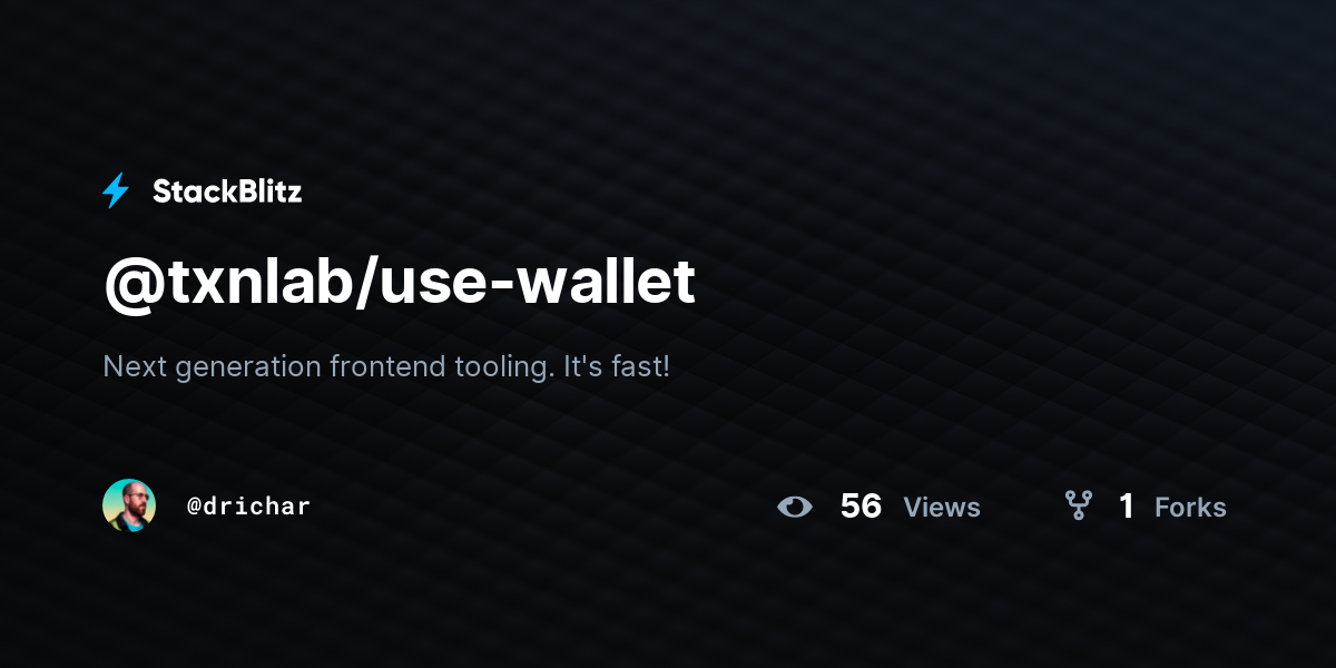 @txnlab/use-wallet - StackBlitz