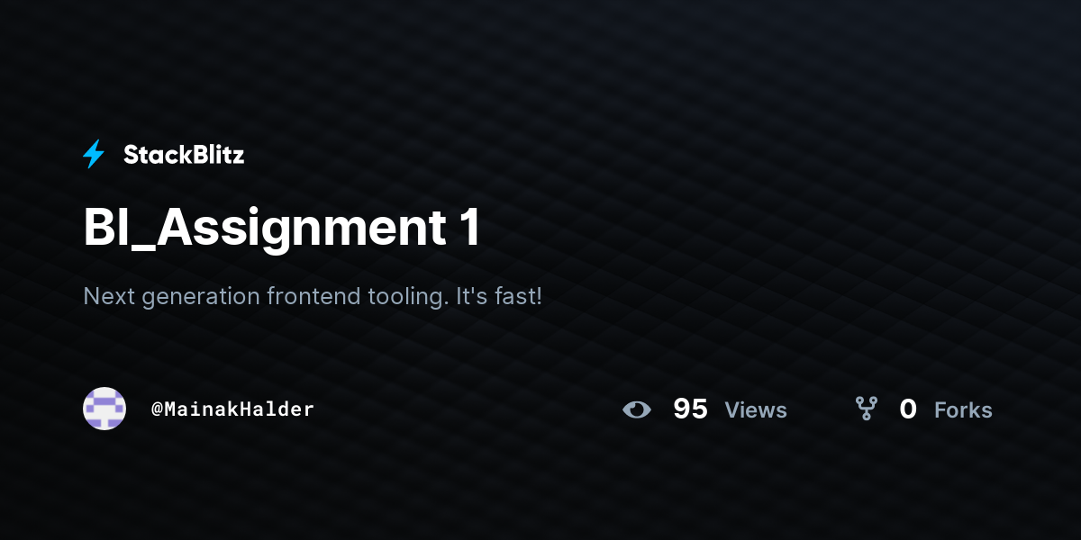 BI_Assignment 1 - StackBlitz