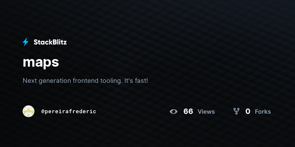 maps - StackBlitz
