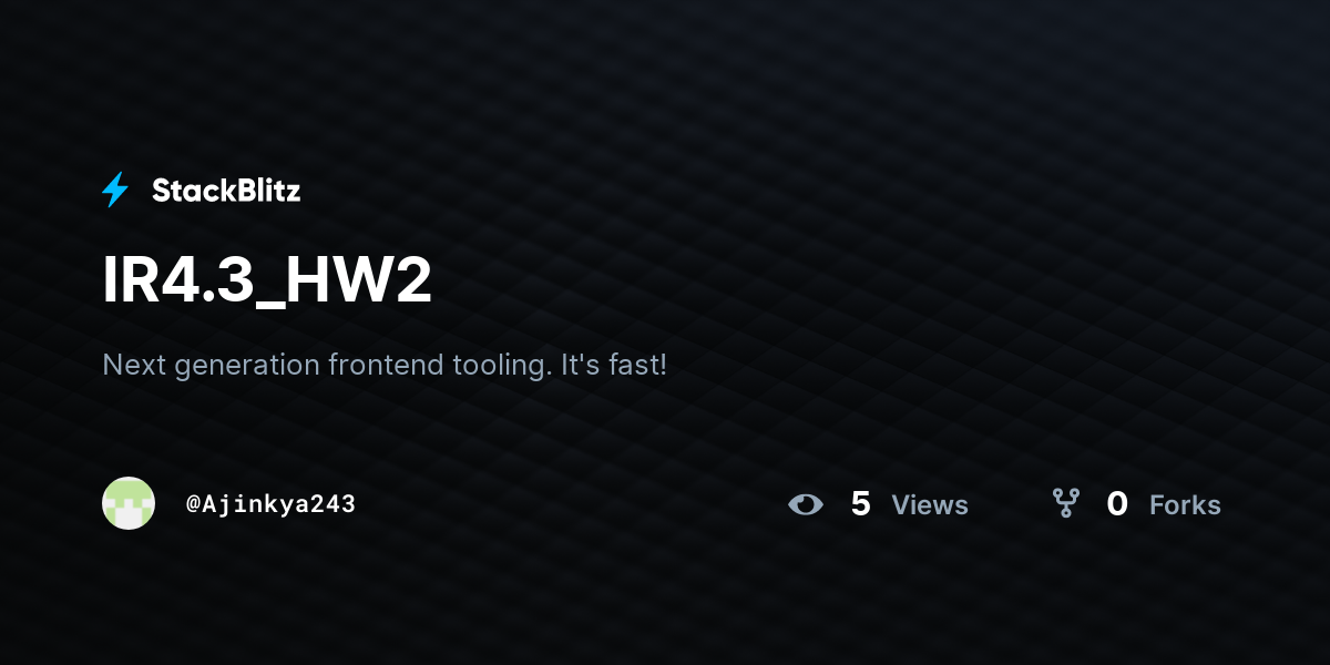 Ir4 3 Hw2 Stackblitz