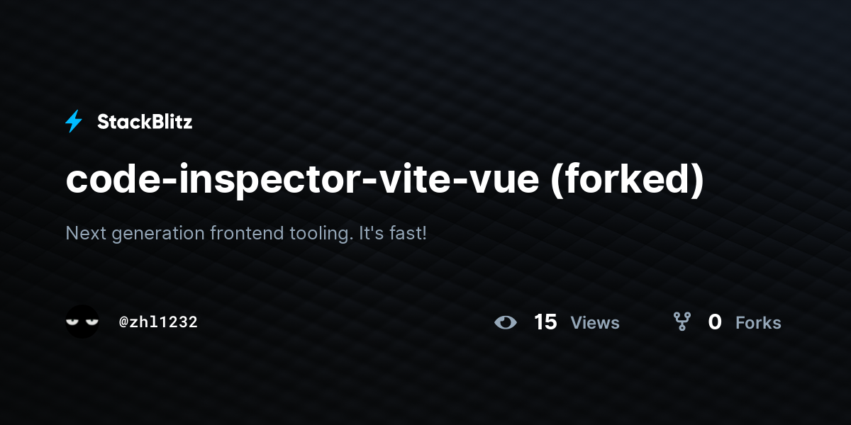 code-inspector-vite-vue (forked) - StackBlitz