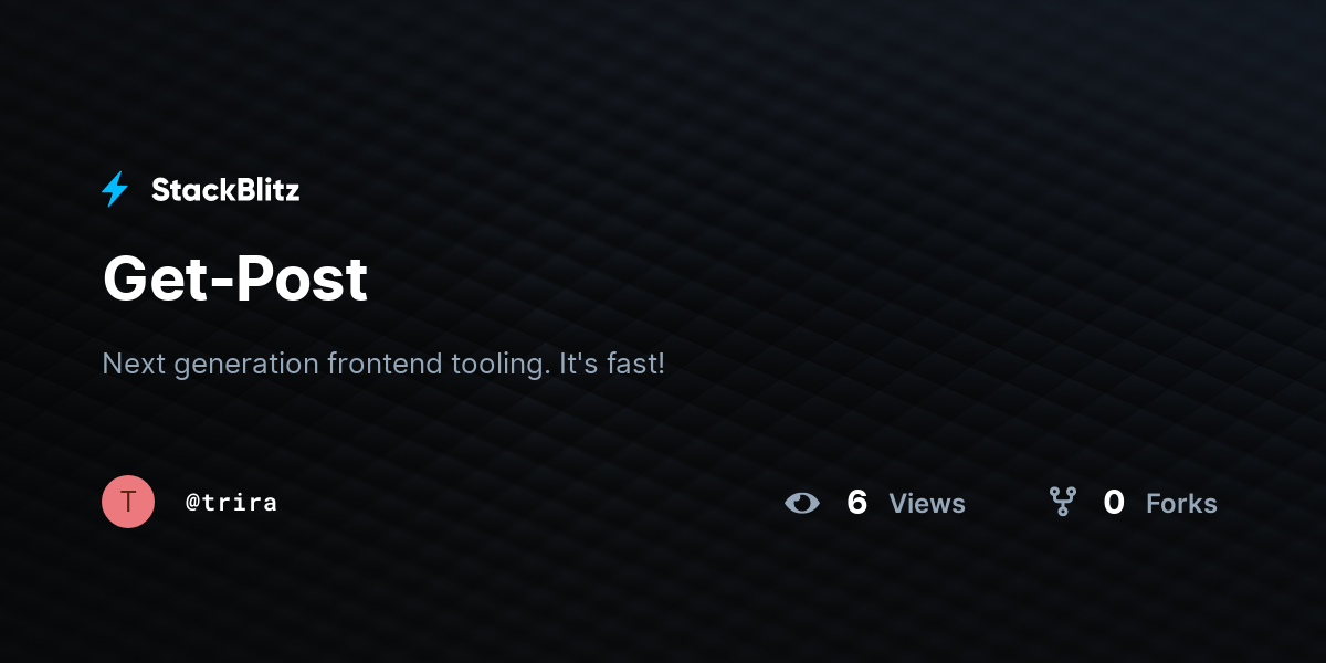 Get-Post - StackBlitz