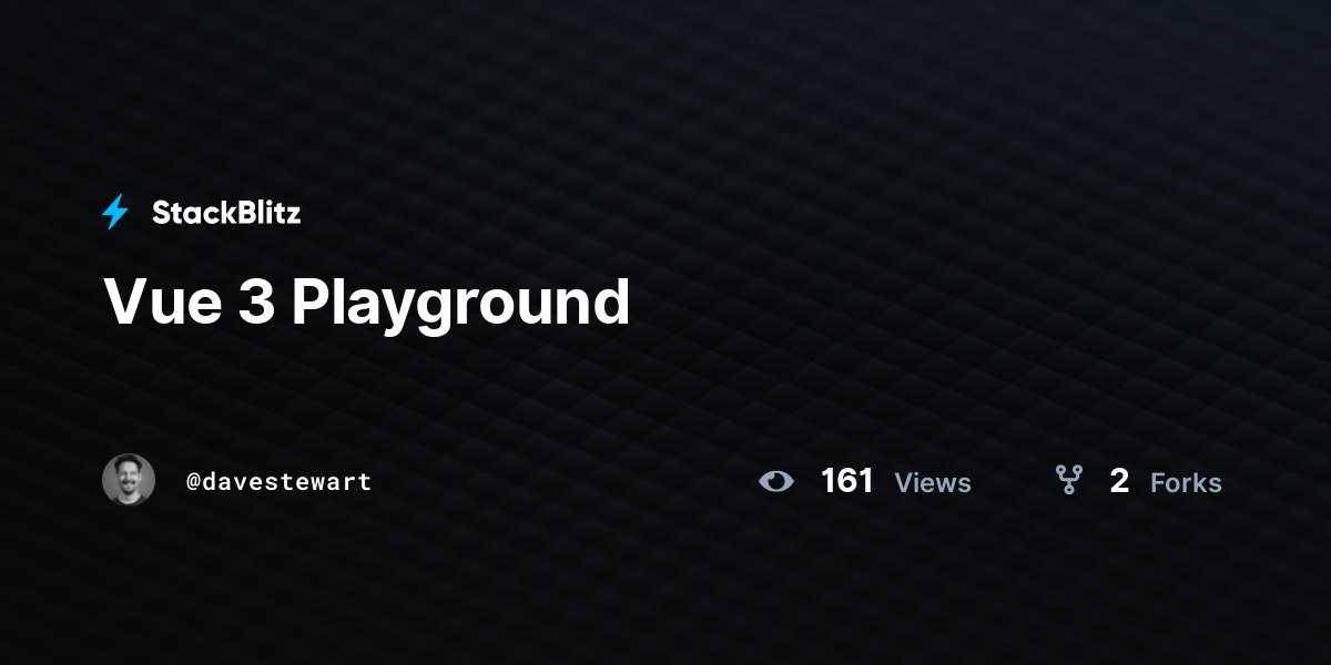 Vue 3 Playground - StackBlitz