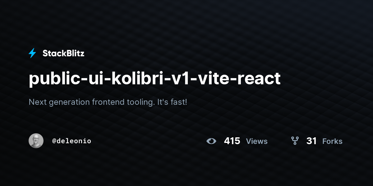 public-ui-kolibri-v1-vite-react - StackBlitz